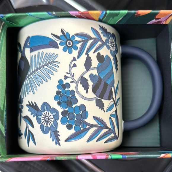 Starbucks | Kitchen | Starbucks Farm Rio Floral Toucan Mug With Blue ...